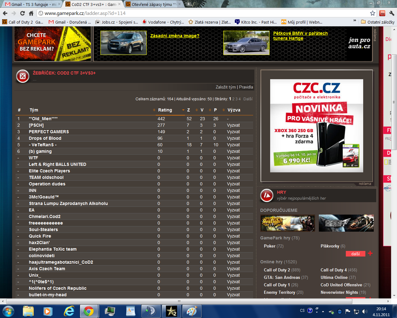 Historie :: Old-Men, Old_men, COD2, Team speak, klanové stránky ...